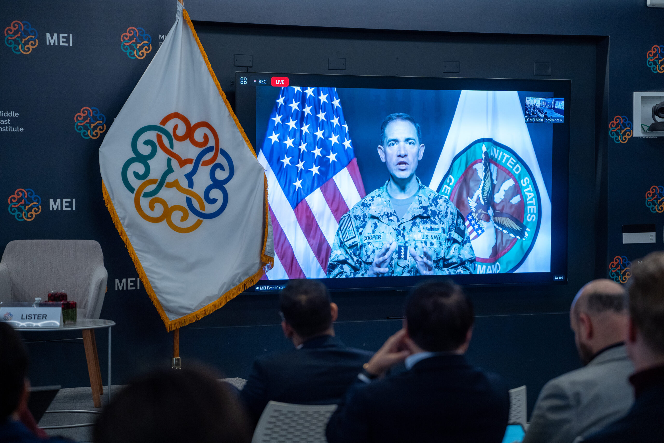 Admiral Brad Cooper, Commander of US Central Command, Addresses MEI ...